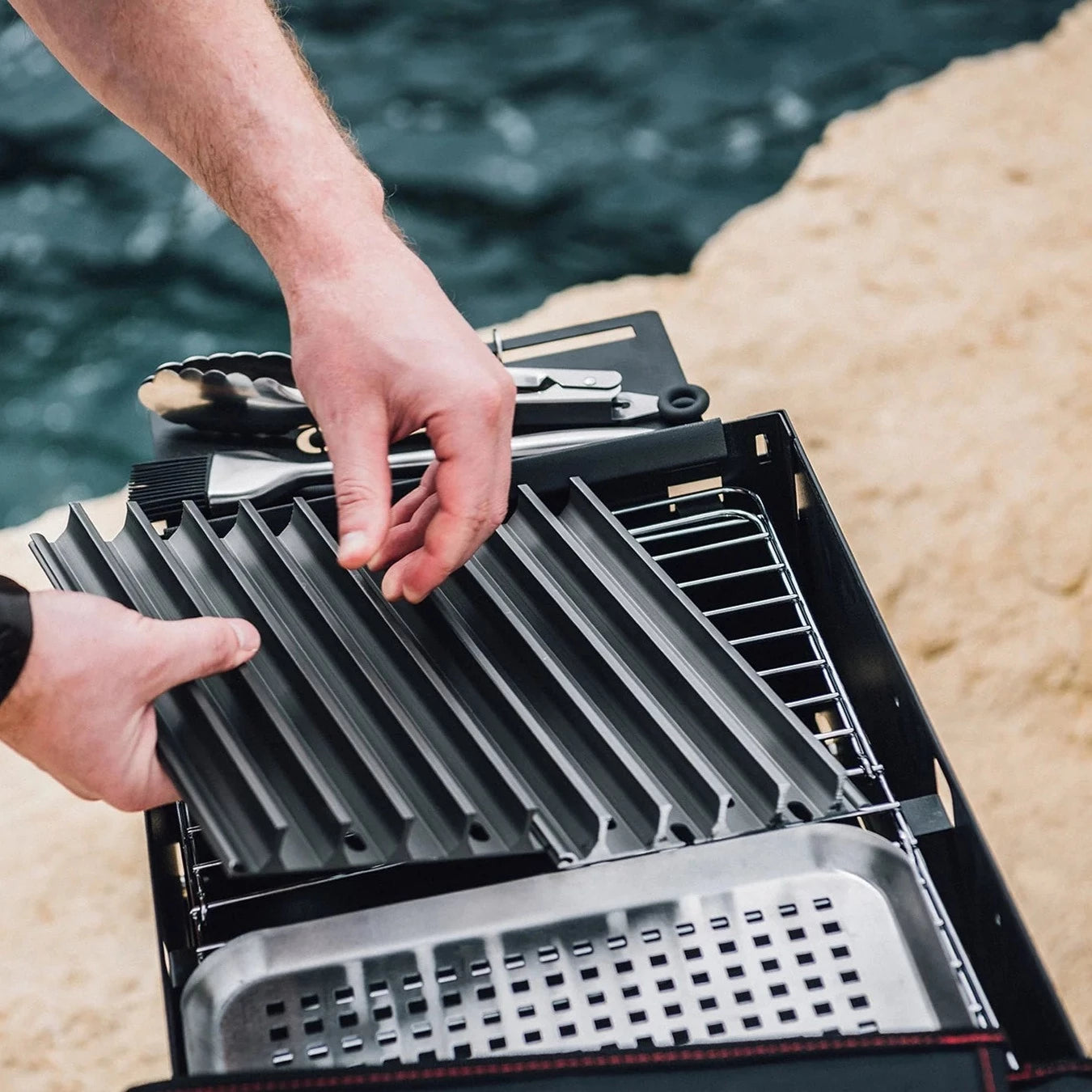 GIZZO grill grates + BBQ pan